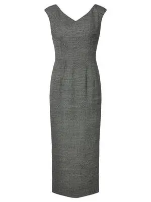 Dolce & Gabbana Wool Blend Midi Dress - Grey