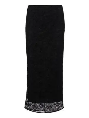 Dolce & Gabbana Lace Midi Skirt - Black