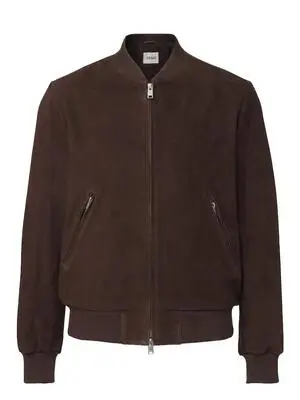 ARMA Didier Suede Bomber Jacket - Brown