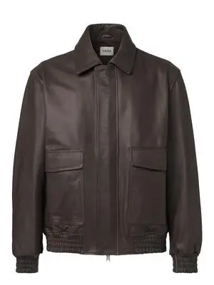ARMA Bari Leather Blouson Jacket - Brown