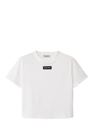 Miu Miu Jersey T-shirt - White