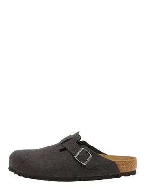 BIRKENSTOCK Boston Clogs - Anthracite Wool