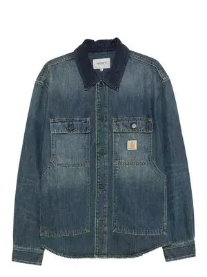 Carhartt Work In Progress Logo-patch Button-down Jacket - Blue