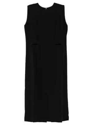 JNBY Waist-cutout Midi Dress - Black