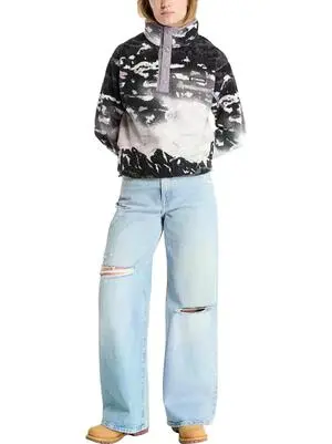 Columbia Helvetia™ Ii Printed Cropped Sweater - Black