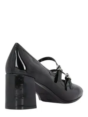 Pinko Patent-finish Brogue Detail Pumps - Black