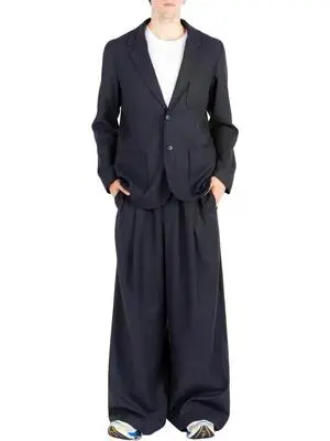 SOCIETE ANONYME Gatsby Pleated Wide-leg Trousers - Blue