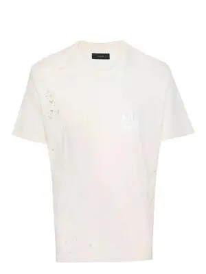 Amiri Shotgun Logo-print T-shirt - Neutrals