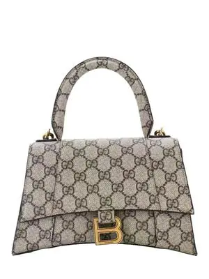 Gucci X Balenciaga The Hacker Project Hourglass Top Handle Bag - Brown