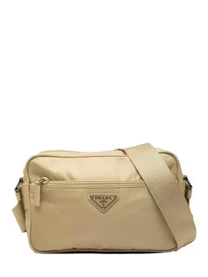 Prada Tessuto Camera Crossbody Bag - Neutrals