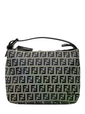 Fendi 1990-2000 Zucchino Canvas Handbag - Grey