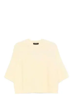 Fabiana Filippi Sequin Embellished Raglan Sleeve Sweater - Yellow