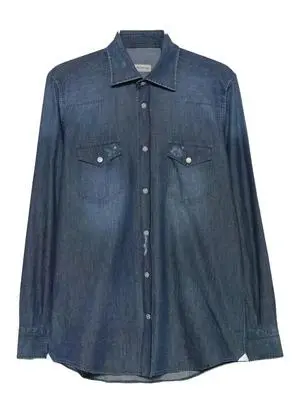 SARTORIO NAPOLI Faded Western-style Shirt - Blue