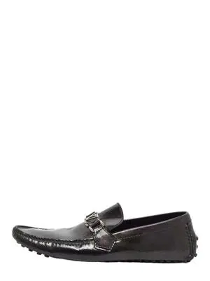 LOUIS VUITTON Patent Leather Loafers - Brown