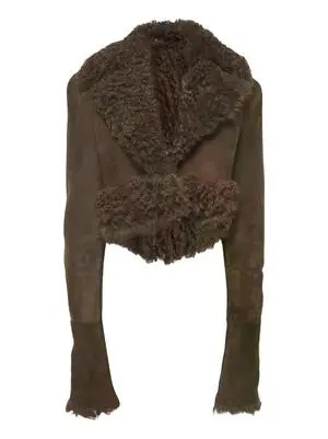 Magda Butrym Cropped Jacket - Brown