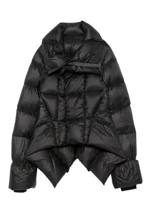 Rick Owens Quilted High-neck Jacket - Black