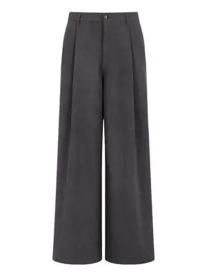 SOCIETE ANONYME St. Andrew Pleated Wide-leg Trousers - Grey