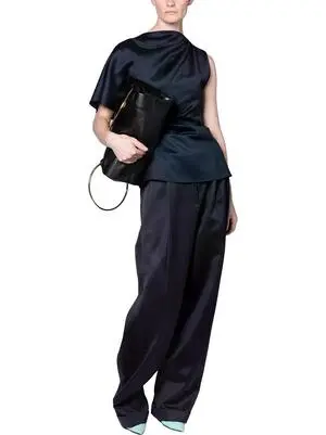 ROKSANDA Roksanda Nomi Draped Asymmetric Top Blue