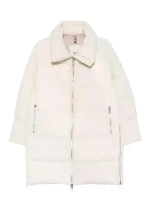 DUNO Quilted High-neck Coat - Neutrals