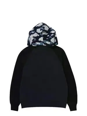 A BATHING APE X Sashiko Camo Relaxed Full-zip Hoodie - Blue