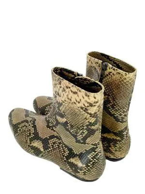 Dries Van Noten Leather Sock Boots - Neutrals