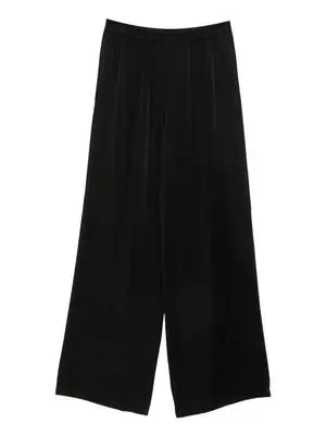 Fabiana Filippi Elasticated Waist Wide-leg Trousers - Black
