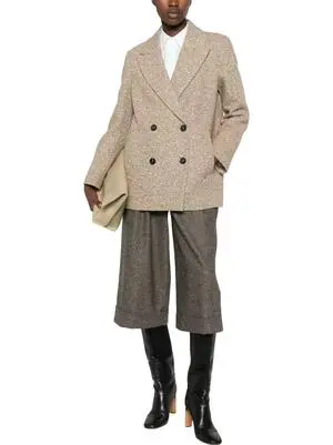 Peserico Double-breasted Blazer - Neutrals