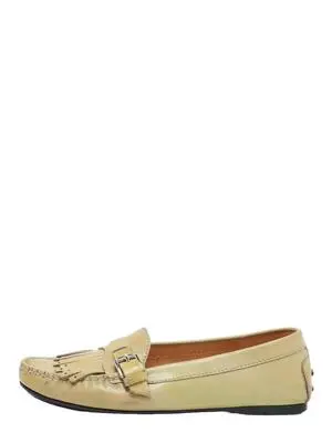 TOD'S Gommino Fringed Buckle Loafers - Neutrals