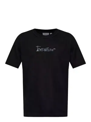 Off-White Logo-print Cotton T-shirt - Black