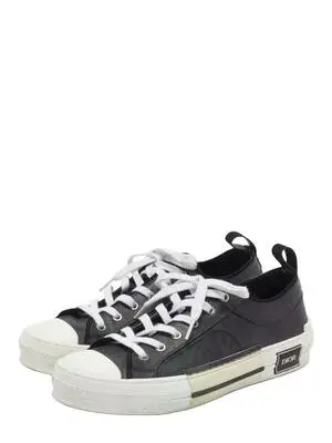 Dior B23 Low-top Canvas Sneakers - Black