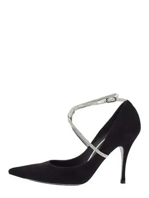 Rene Caovilla Twista Crystal-embellished Pumps - Black