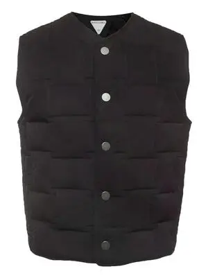 Bottega Veneta Quilted Gilet - Black