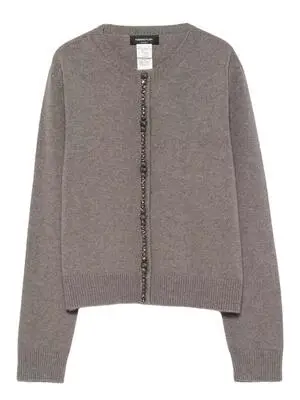Fabiana Filippi Embellished Cardigan - Grey