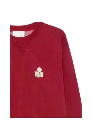 MARANT Logo-print Crew-neck Sweatshirt - Red