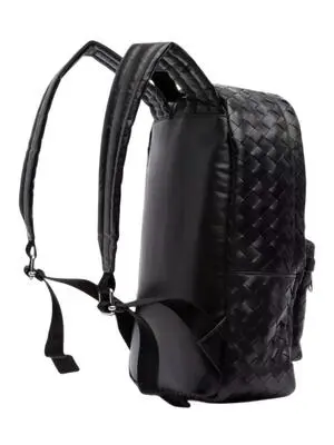 Bottega Veneta 2012-2026 Small Leather Intrecciato Backpack - Black