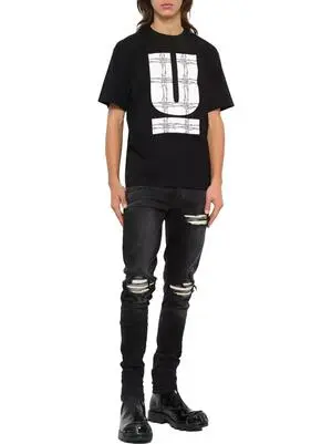 Undercover Barbed Wire Graphic T-shirt - Black