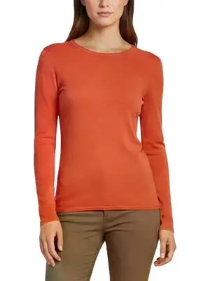 Missoni Crew Neck Long Sleeve T-shirt - Orange