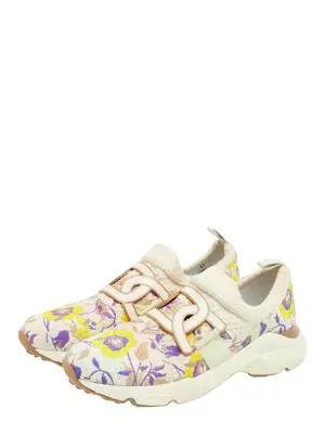 TOD'S Kate Floral Print Sneakers - Neutrals