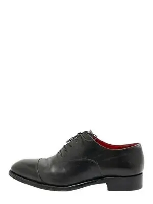 Alexander McQueen Leather Lace-up Oxford Shoes - Black