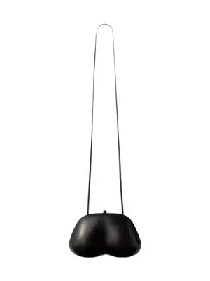 LEMAIRE Lemaire X Carlos Peñafiel Fesses Clutch In Patinated Calfskin Brown