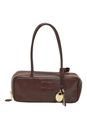 Miu Miu Miu Miu Small Beau Tote Bag Brown