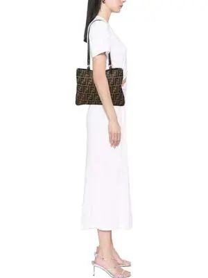 Fendi 20th Century Zucca Canvas Shoulder Bag - Brown