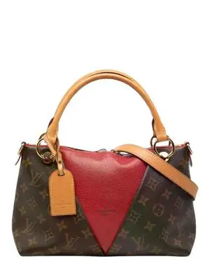 LOUIS VUITTON 2018 Monogram V Tote Bb Satchel Brown