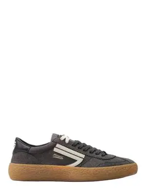 PURAAI Charcoal Suede Gum Sole Sneakers - Grey