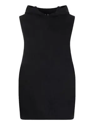 Rick Owens Sleeveless Hooded Sweater - Black