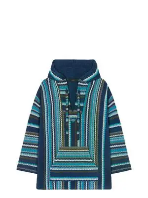 Alanui Ushuaia Stories Knitted Baja Hoodie - Blue