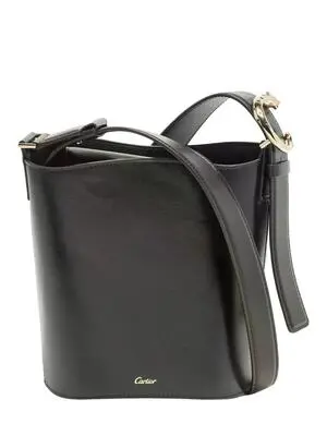 Cartier Panthère C Leather Mini Bucket Bag - Black