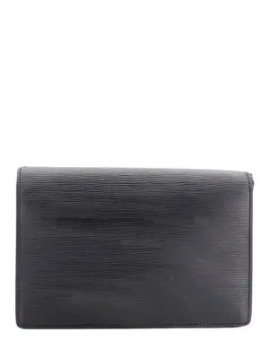 LOUIS VUITTON Epi Leather Clutch Bag - Black