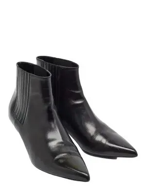 Celine Pointed-toe Ankle Boots - Black
