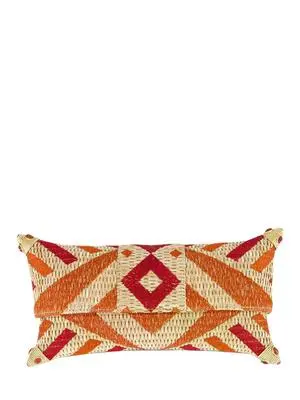 BAVASH DESIGN Cecil Embroidered Clutch - Neutrals